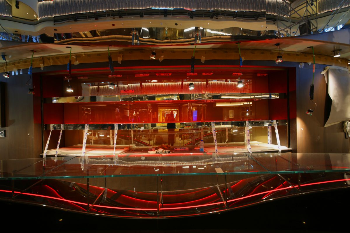 Navim is on MSC Seashore, the biggest cruise ship ever built in Italy ...